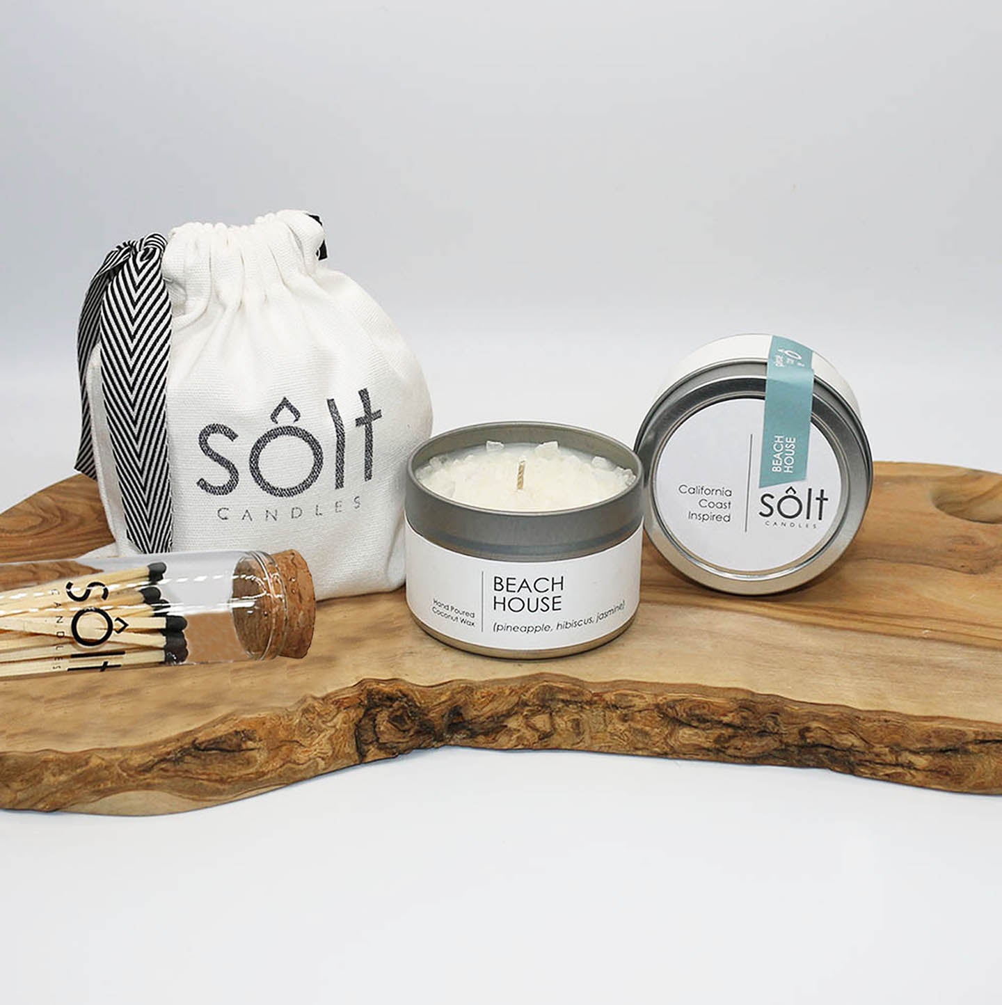 Gift Set #1 (Single Mini) One Mini Tin + Matches + Gift Bag + Gift Tag ...